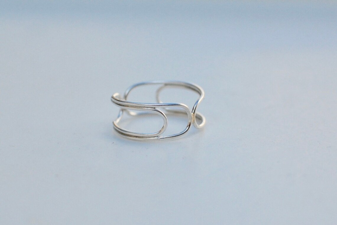 Paper Clip Ring Fun Ring Art Jewelry Statement Ring - Etsy