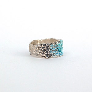 Underwater Ring, Wide Band, Texturized, One of a Kind, Barnacle, Coral ...