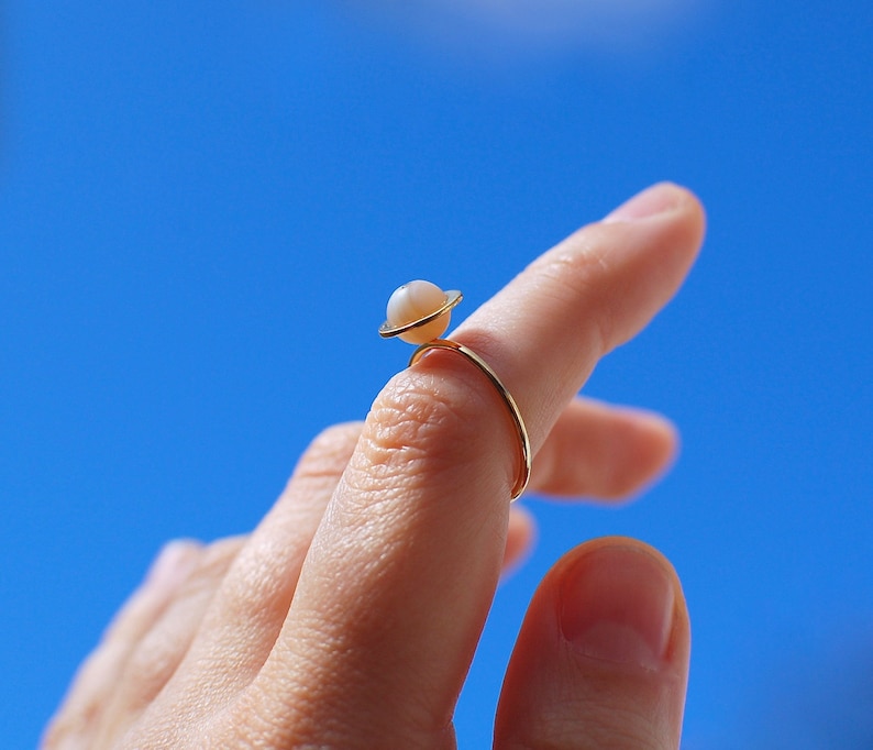 Saturn ring planet ring solar system cosmos space jewelry | Etsy