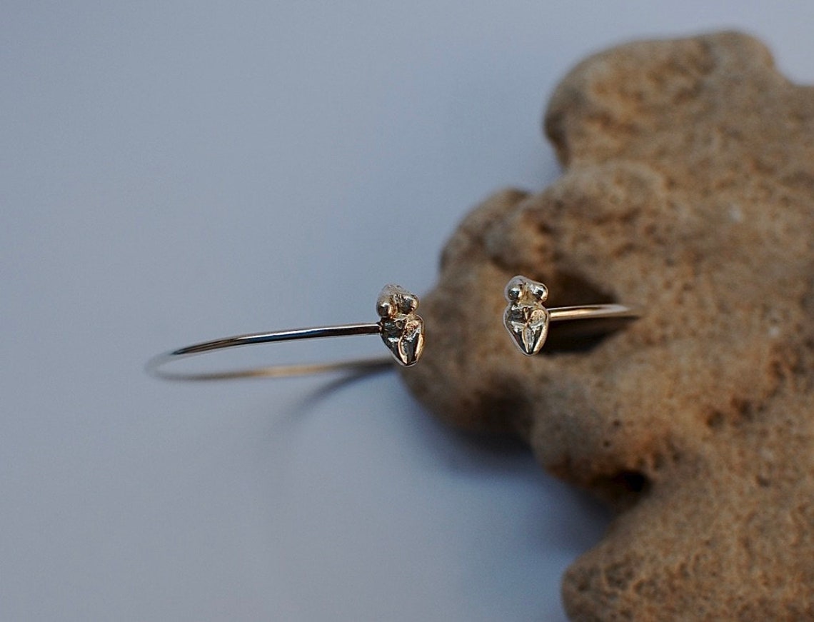 Venus Bangle, Venus Silver Bracelet, Cuff Bracelet, Paleolithic Venus ...