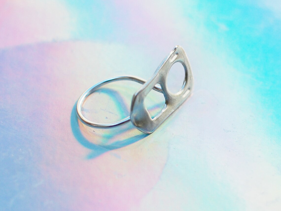 Soda Ring Pull Tab Ring Can Opener Pop Art Ring Statement | Etsy