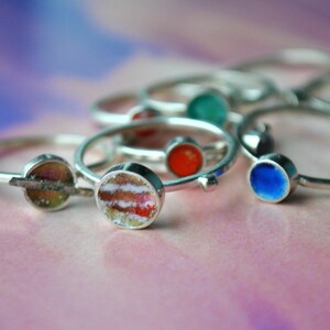 Solar System Ring Set, Cosmos Rings, Planet Rings, Space Jewelry - Etsy