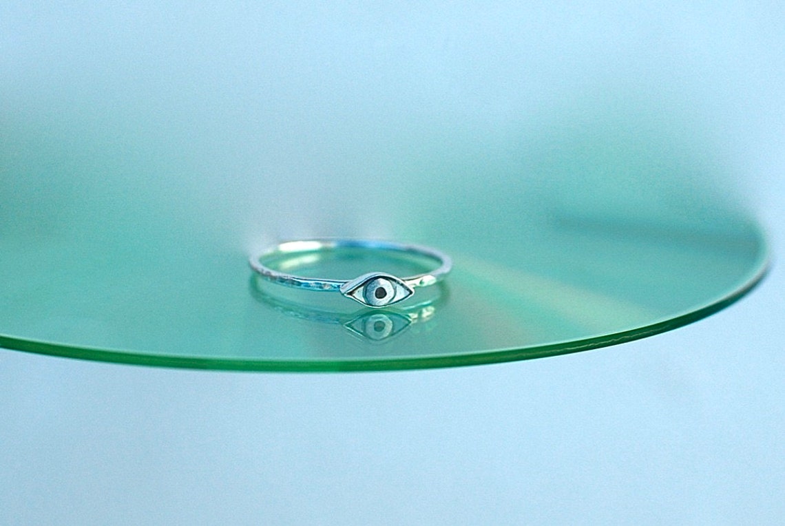 Eye Ring Stacking Ring Minimalist Ring | Etsy