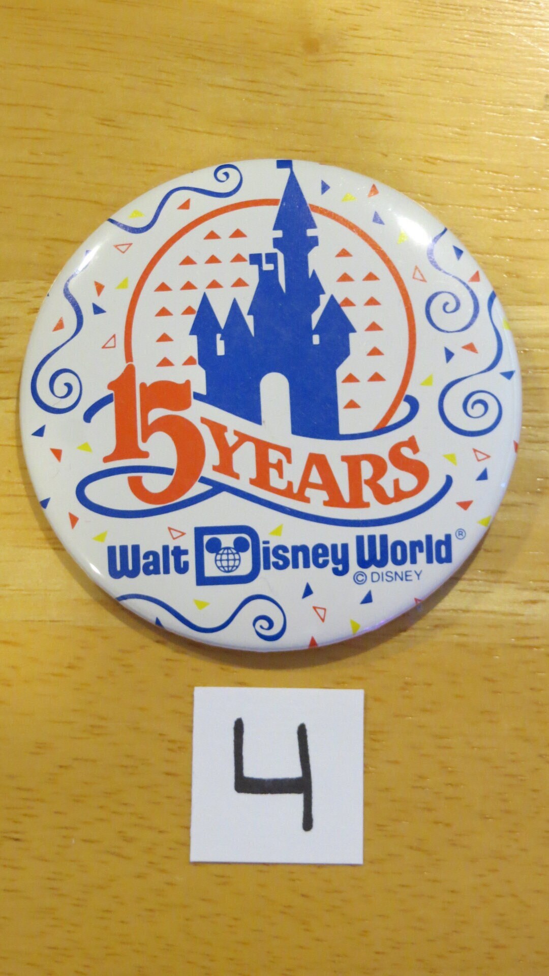 Vintage Walt Disney World Pin Back Buttons - Etsy