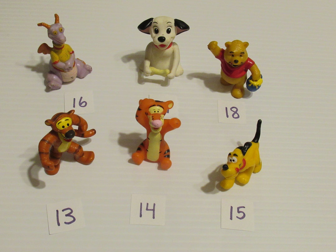 Vintage Disney Small Rubber Toy Figures - Etsy