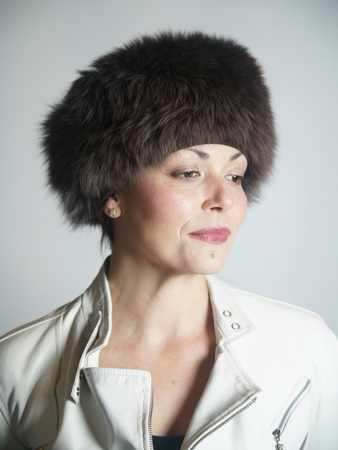 Marron Shadow Fox and Marron Karakul Colbacco - Etsy