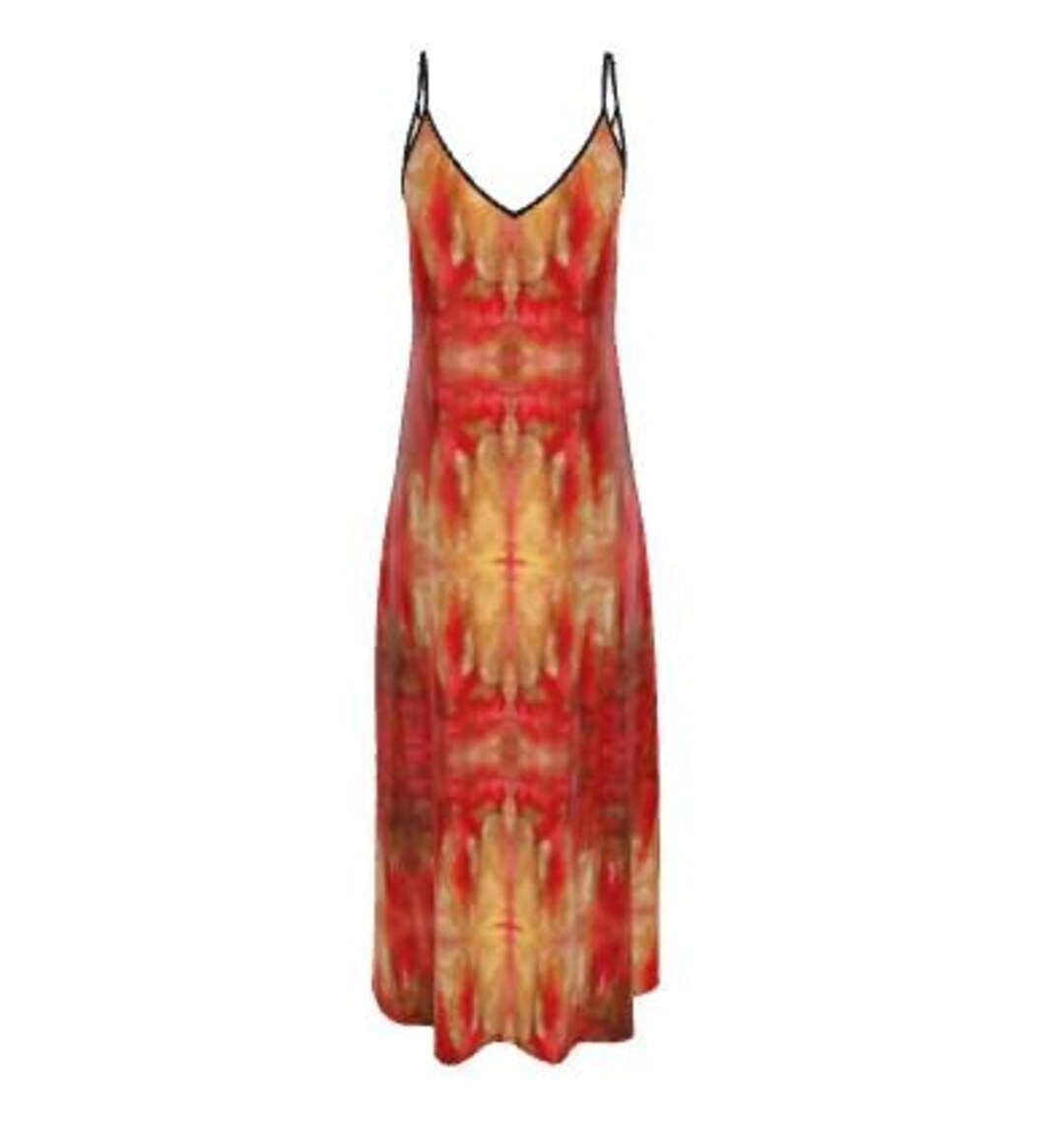 Angel Love Slip Dress, Classic Style, Hand & Custom-made 100% Maxi Silk ...