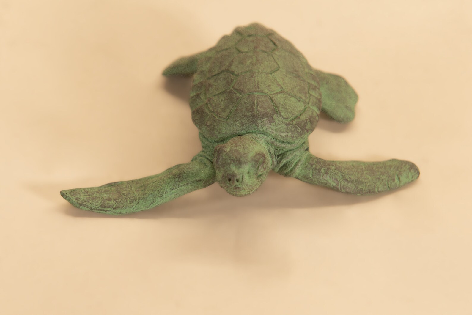 Baby Turtle Raising Head Animal Statue Small Bronze Ornament - Etsy