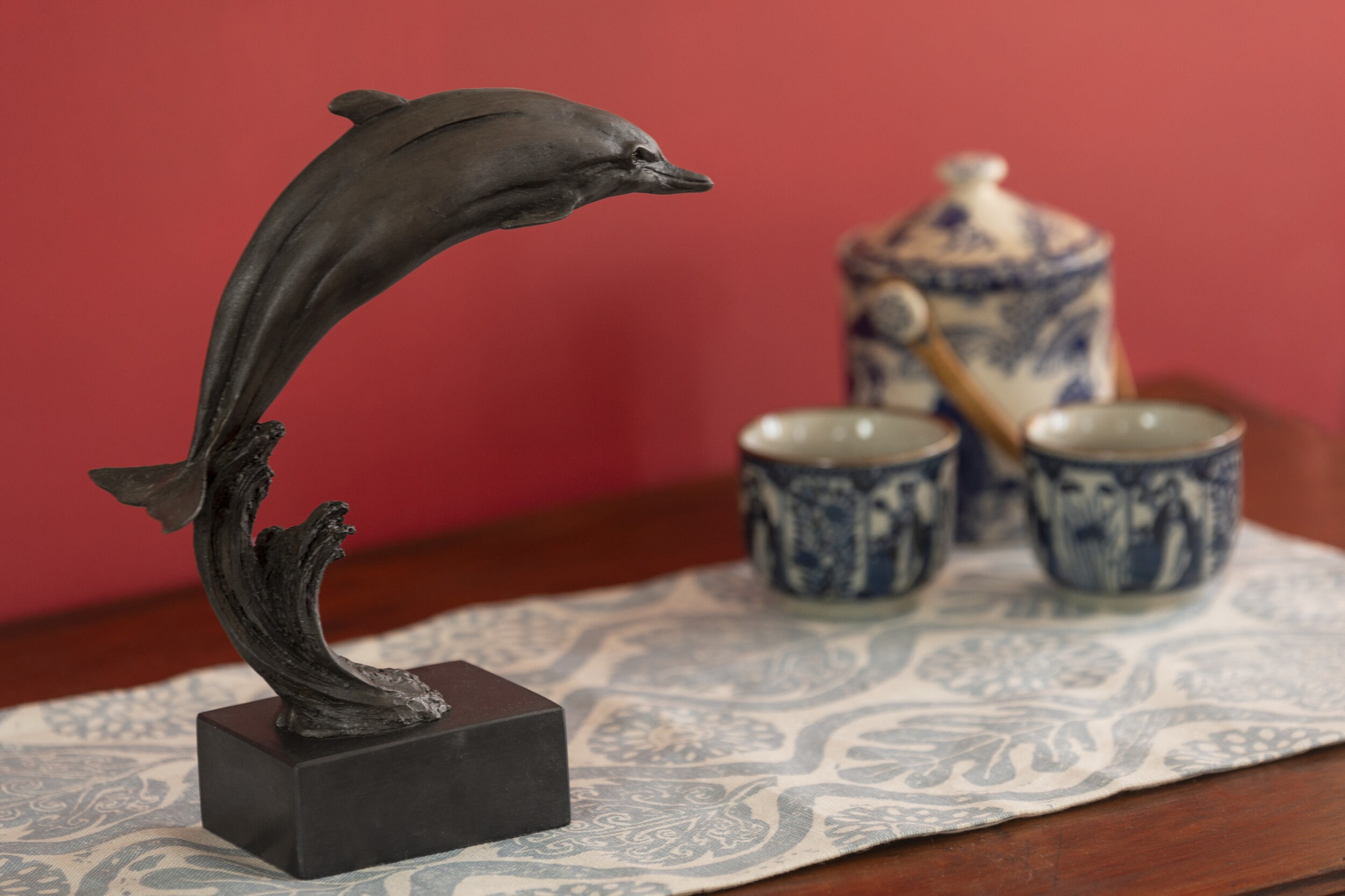 Leaping Dolphin Animal Statue Small Bronze Ornament Bronze | Etsy