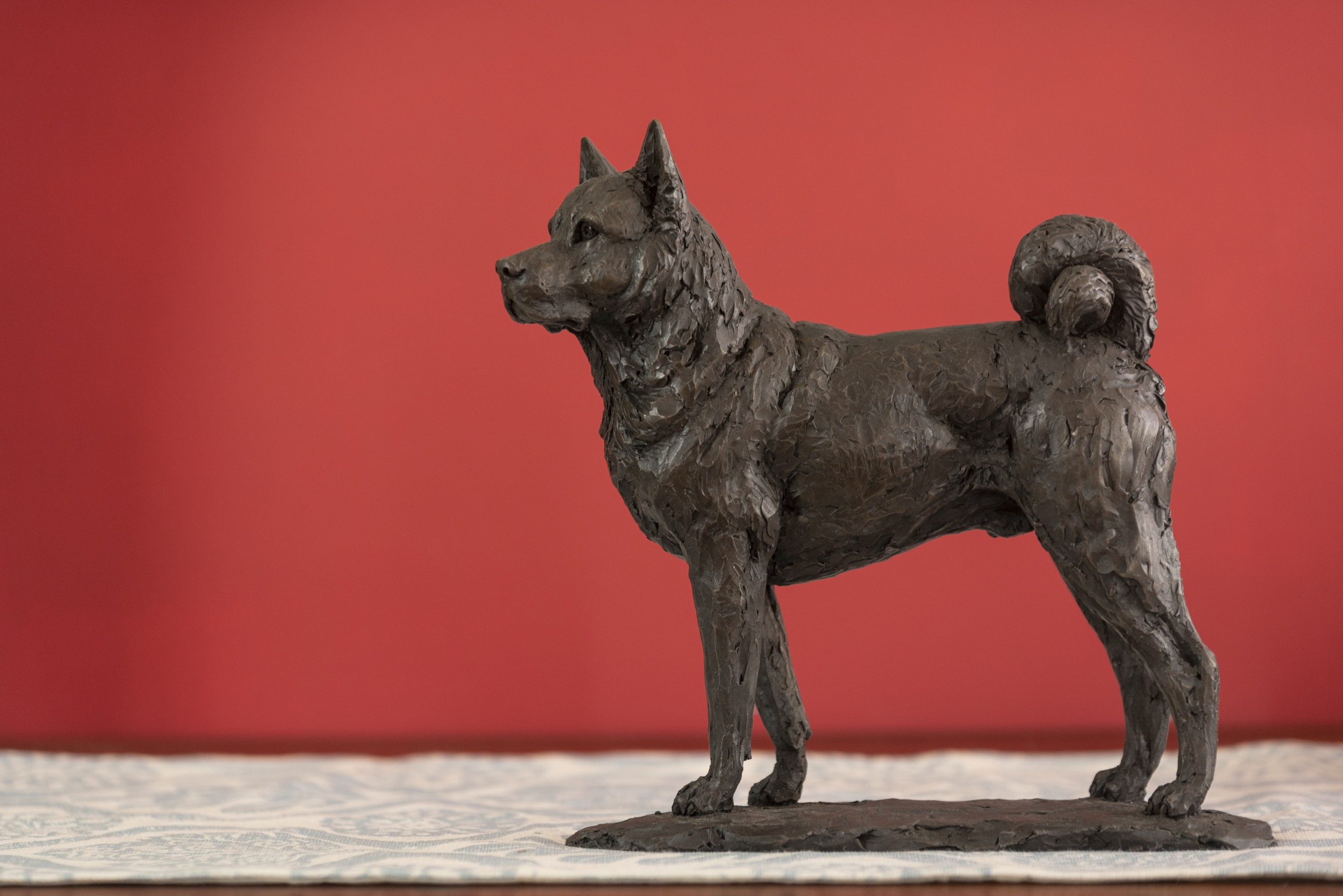 Standing Akita Animal Statue Small Bronze Ornament Bronze | Etsy