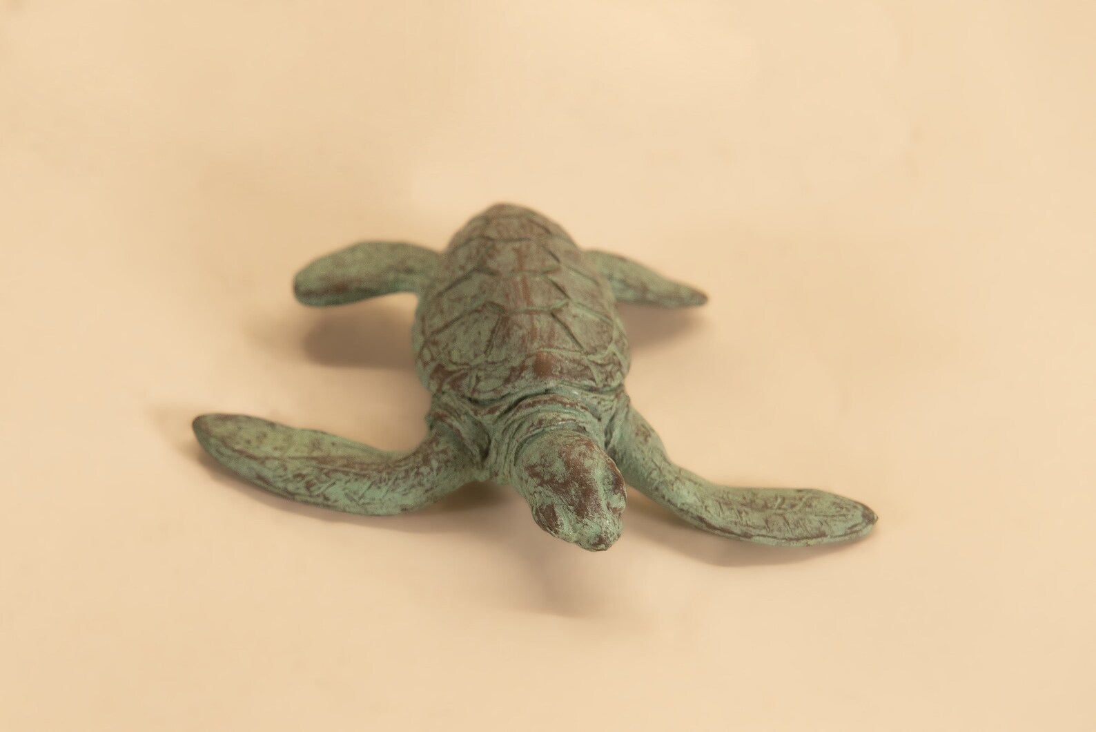 Baby Turtle Crawling Animal Statue Small Bronze Ornament - Etsy