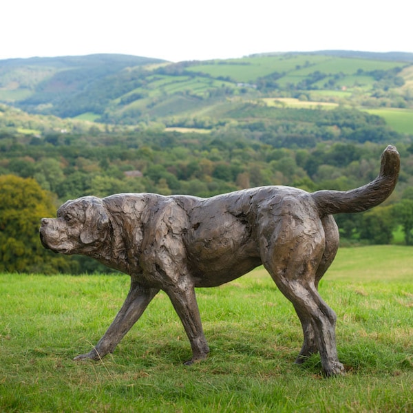 St Bernard Garden Art - Etsy