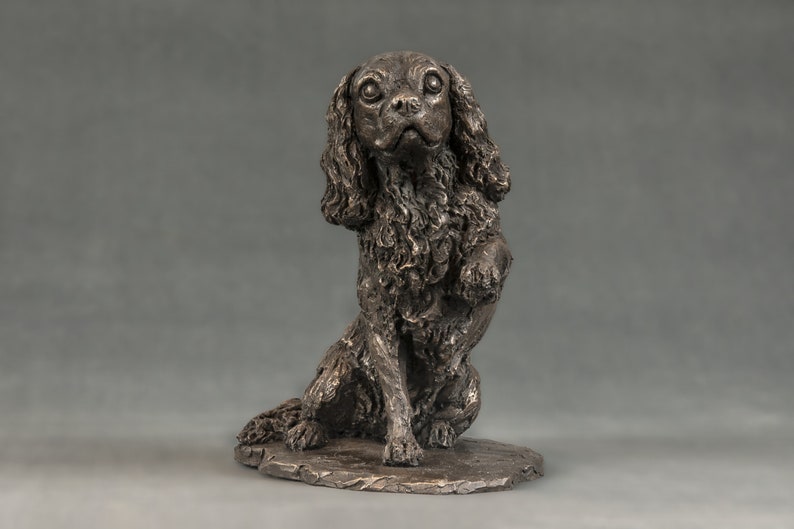 Cavalier King Charles Spaniel Waving Paw Animal Statue Small - Etsy