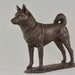 Standing Shiba Inu Animal Statue | Small Bronze Resin Sculpture ...