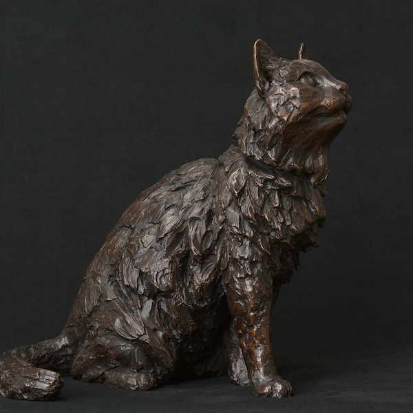 Tall Cat Statue - Etsy
