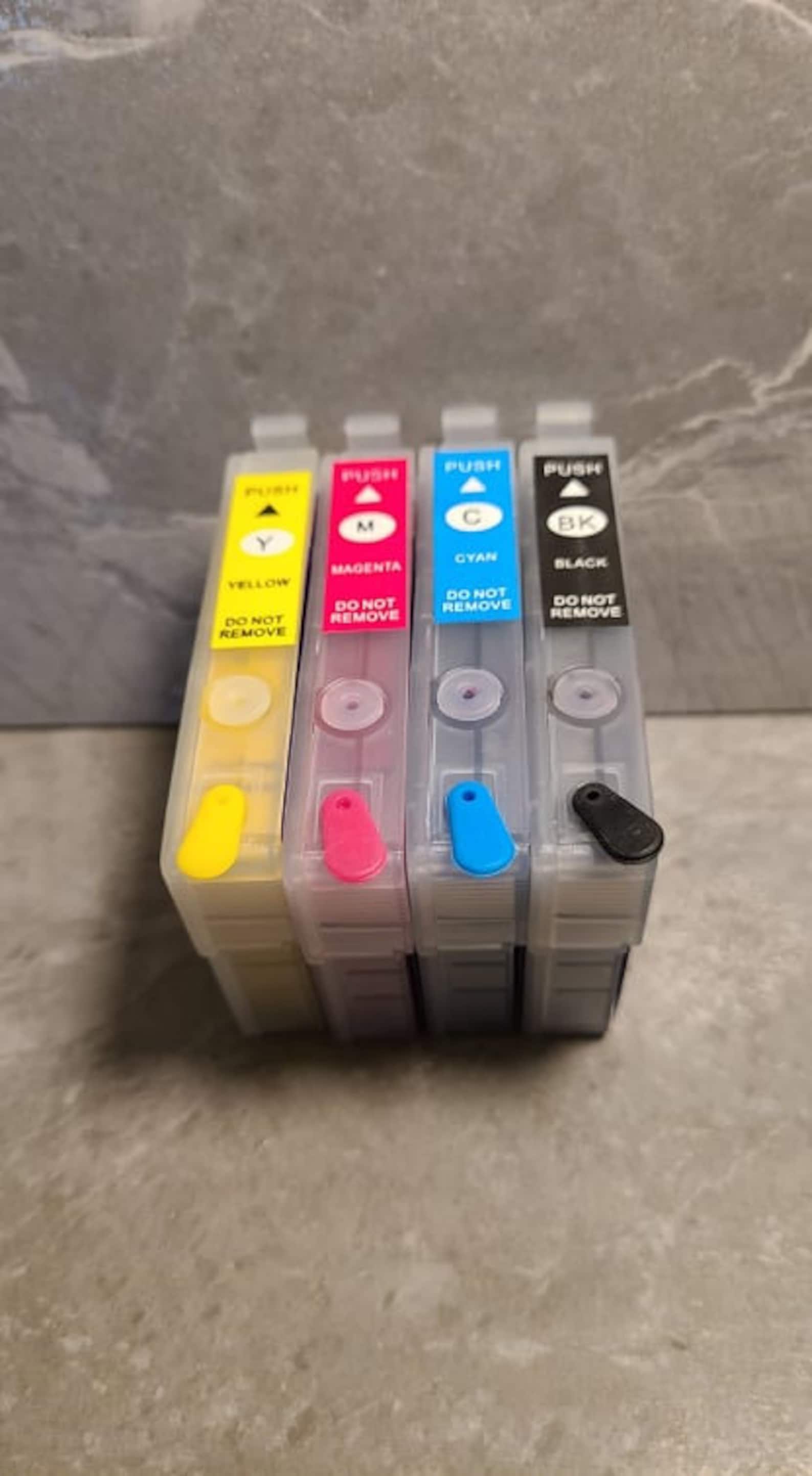Sublimation Ink Refillable Cartridges for Epson WF2860 202XL Printers ...