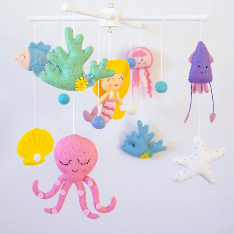 Mermaid Baby Mobile - Etsy