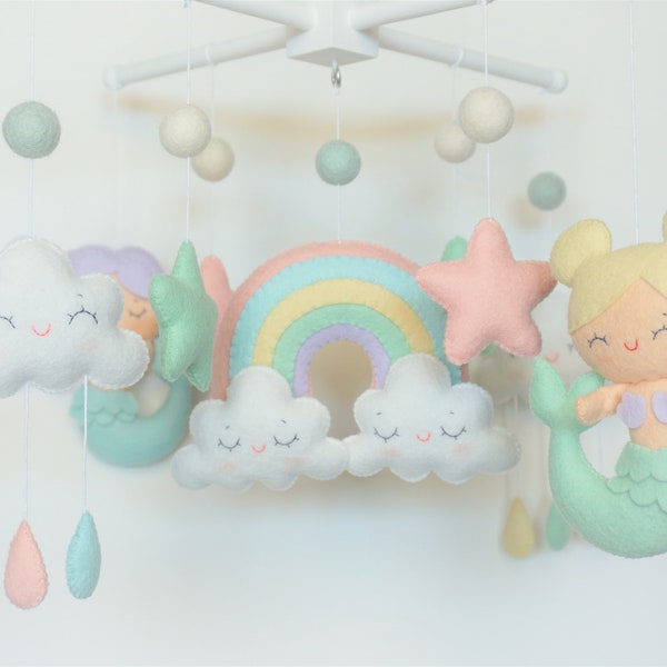 Mermaid Baby Mobile - Etsy