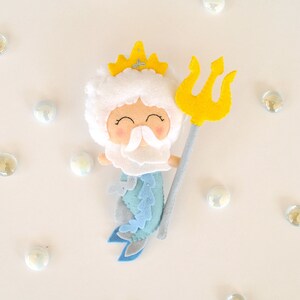 Poseidon Felt Doll Neptune Sea Creature Doll for Baby Mobile - Etsy
