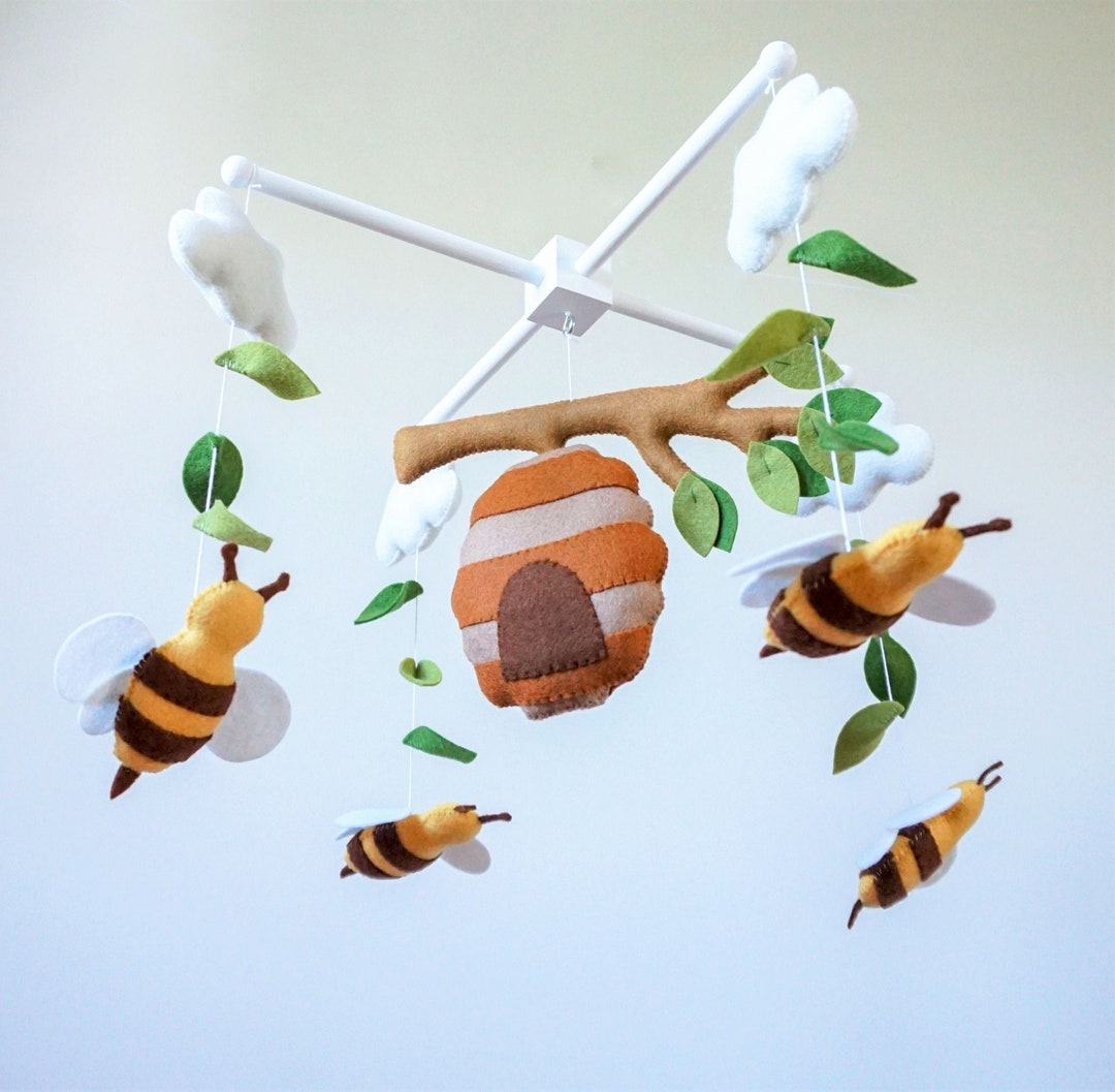 Baby Mobile Bees Gender Neutral Mobile Nursery Mobile Bees Nursery ...