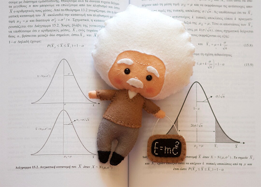 Albert Einstein Doll, Science Teacher Gift, Physics Toy, Math Gift ...