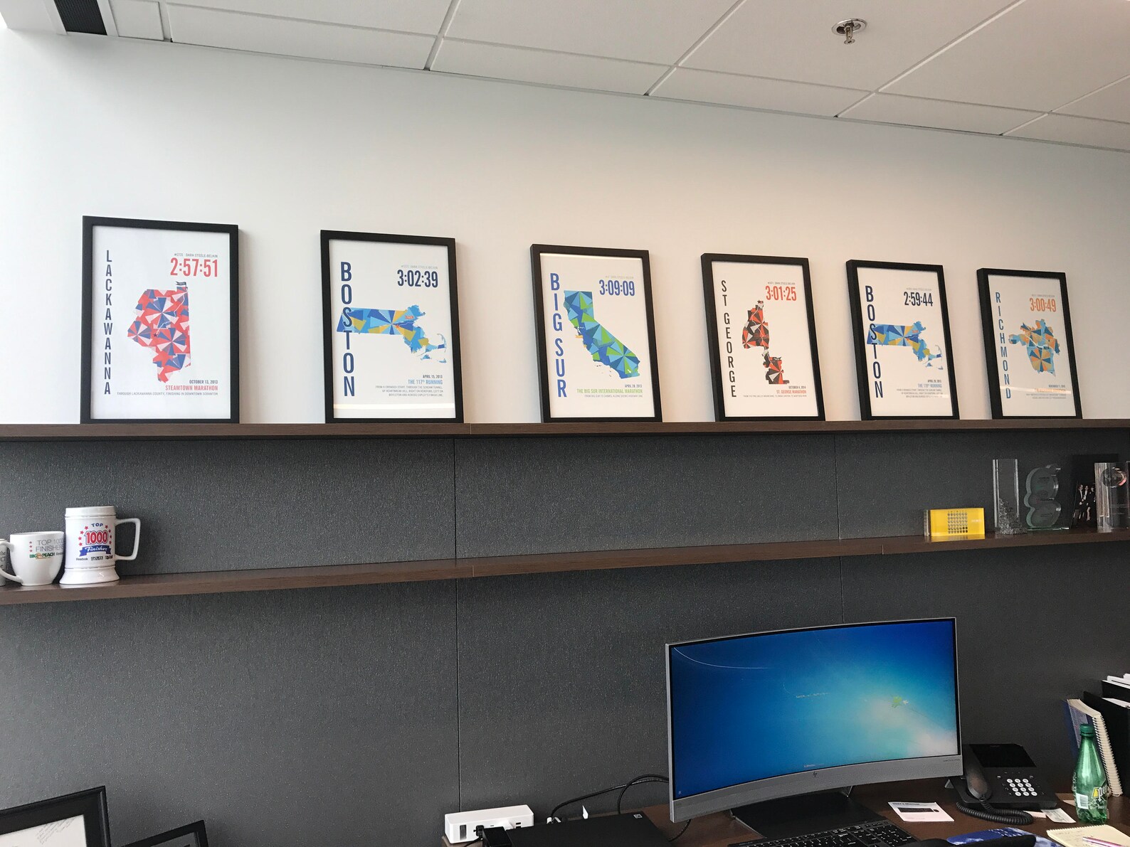 Personalized Custom Marathon Course Map - Etsy