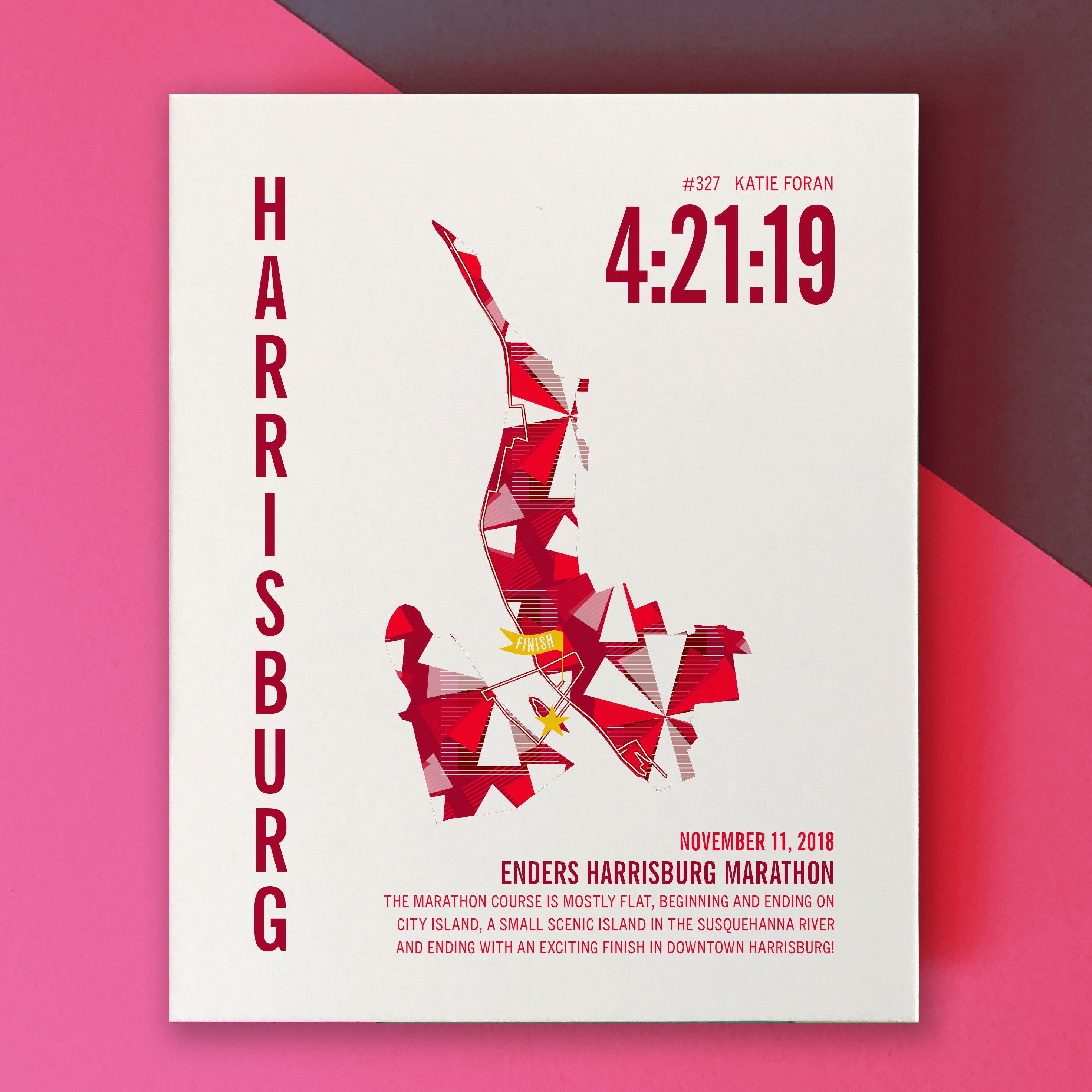 Personalized Custom Marathon Course Map - Etsy