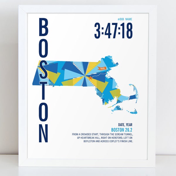 Boston Map Poster - Etsy