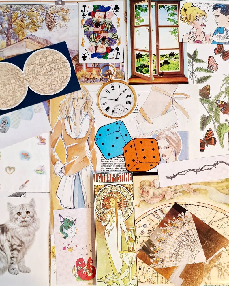 Over 100 Piece Ephemera, Stickers, and More for Paper Crafting, Junk ...