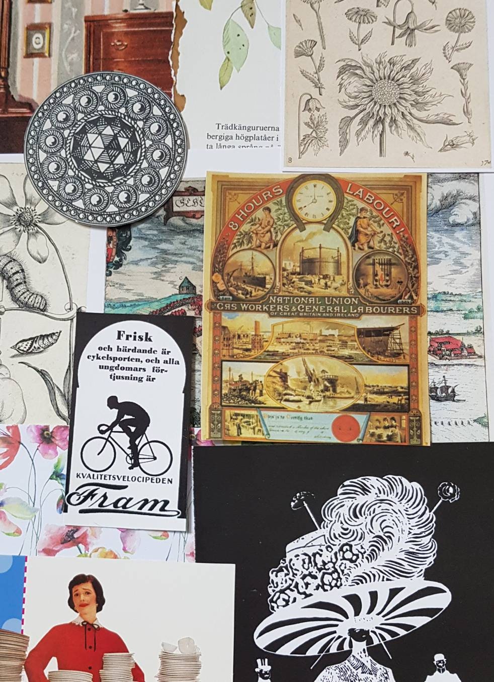 Over 100 Piece Ephemera, Stickers, and More for Paper Crafting, Junk ...