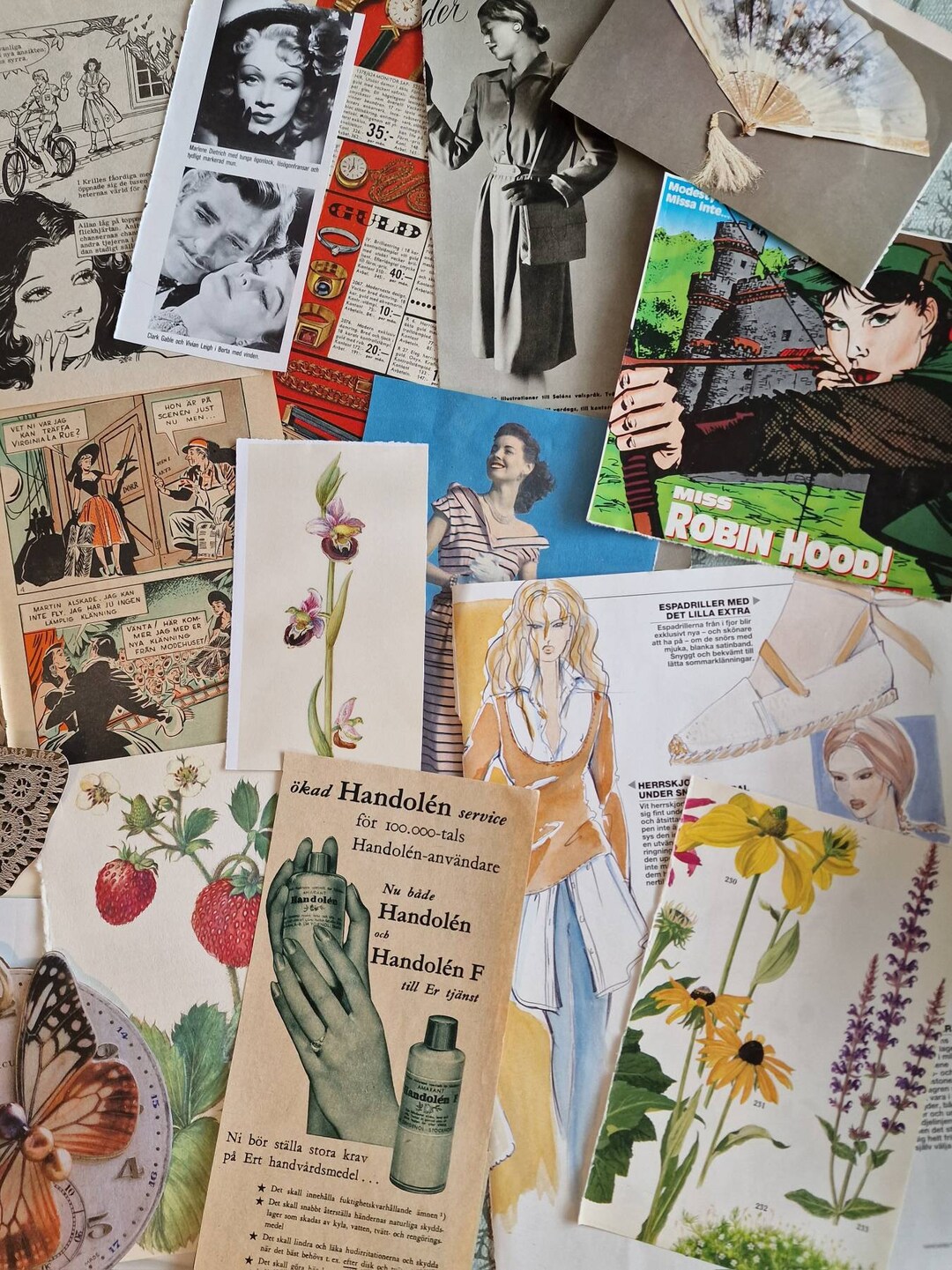 500 Pcs Large Ephemera Pack With Paper, Stickers, Fussy Cuts for Paper ...