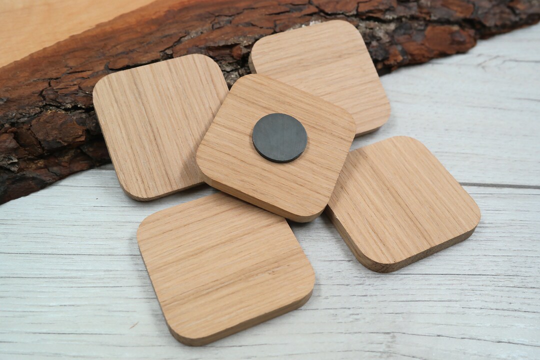 Blank Wooden Magnets: Laser Engraving, Pyrography Blanks - Etsy