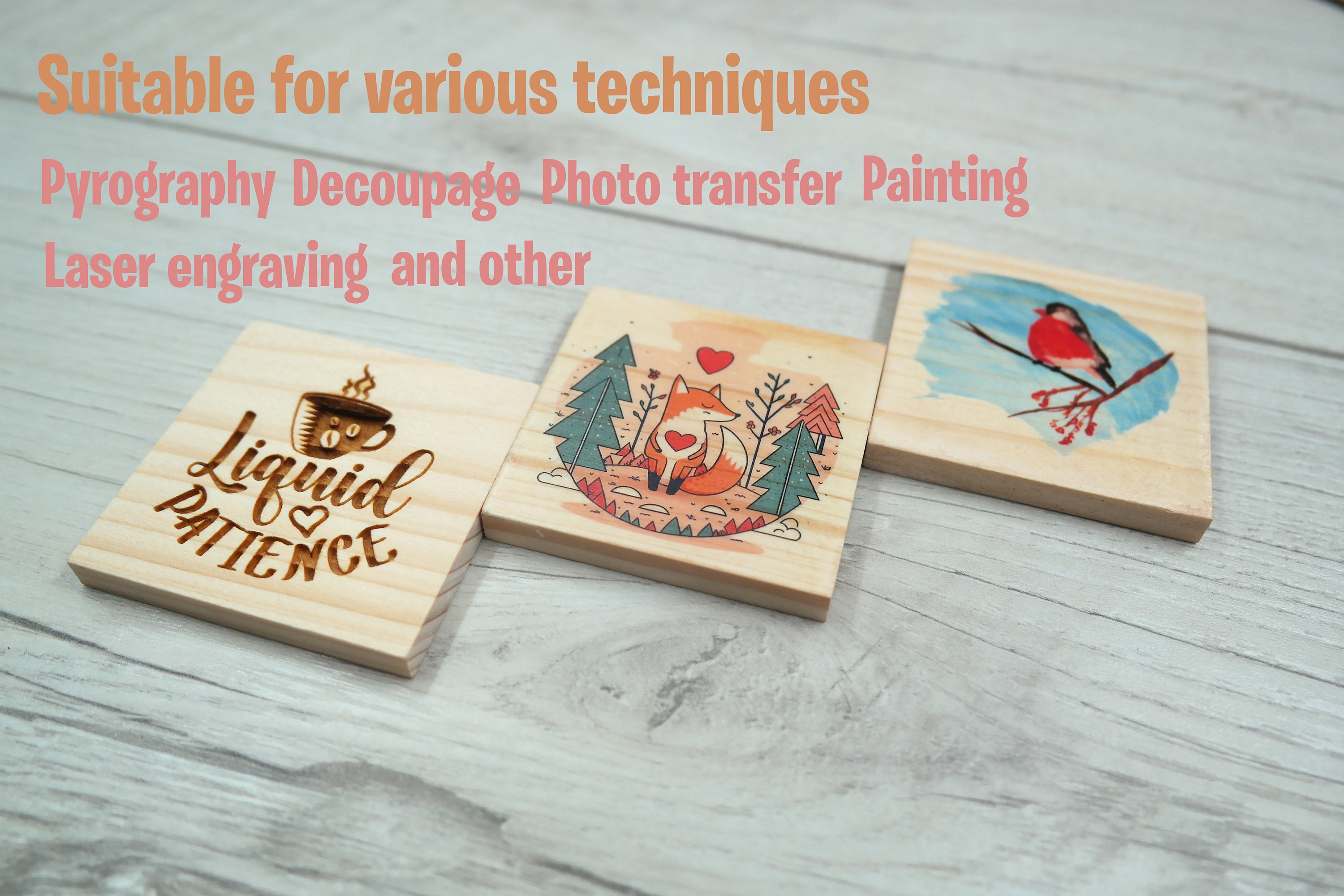 Blank Wood Magnets, Unfinished Magnets, Solid Wood Fridge Magnets ...