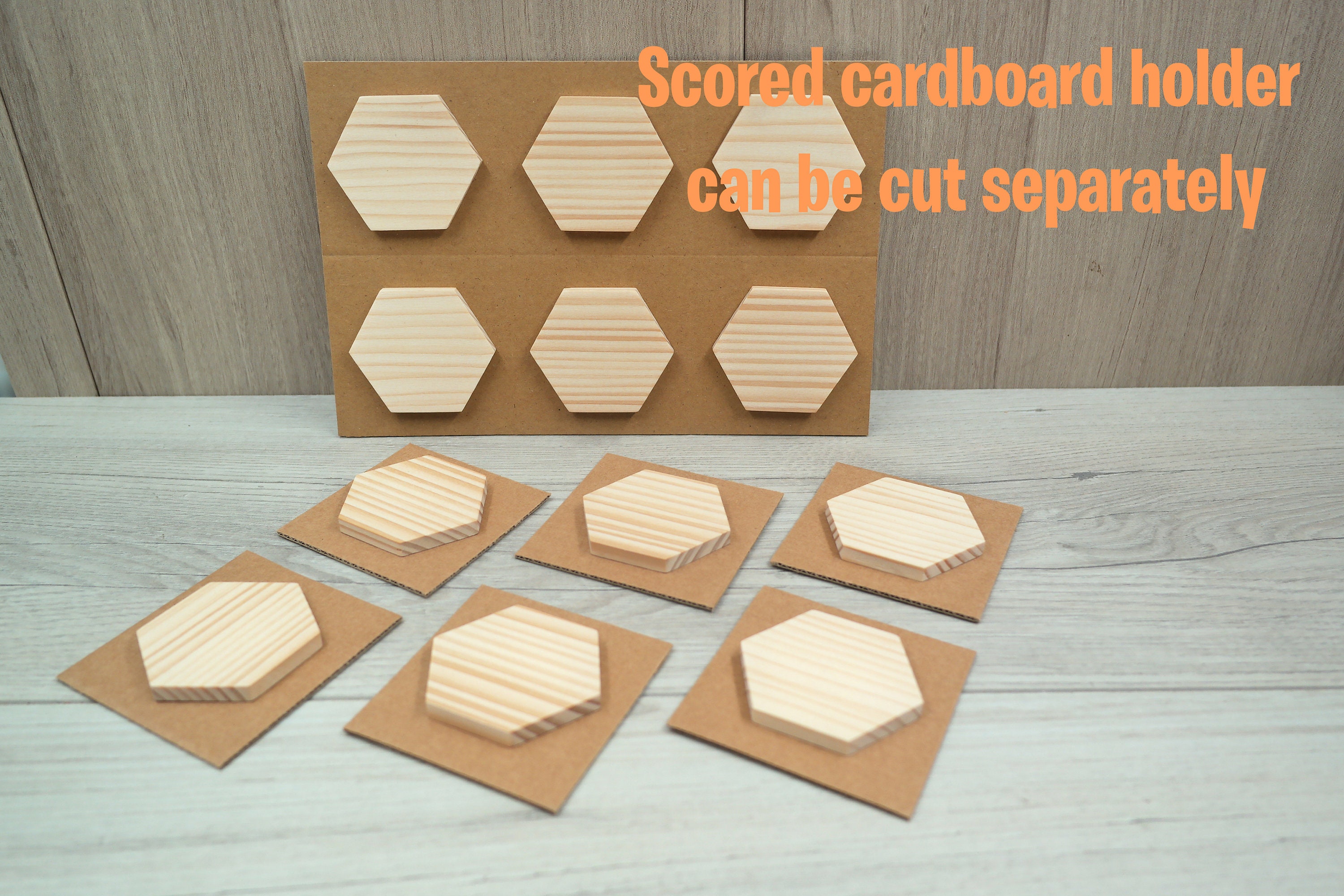 Blank Wood Hexagon Magnets: DIY Wood for Crafts, Laser Engraving Blanks ...