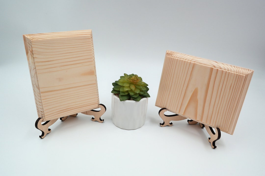 Blank Wooden Plaques With a Stand for Pyrography, Miniature Painting ...