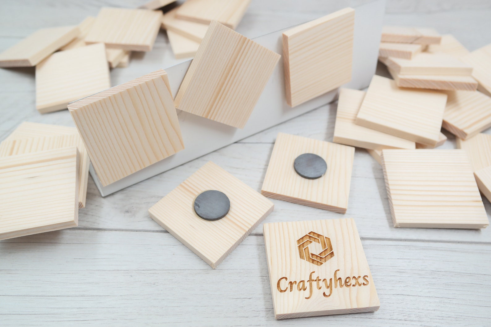 Blank Wood Magnets, Unfinished Magnets, Solid Wood Fridge Magnets ...