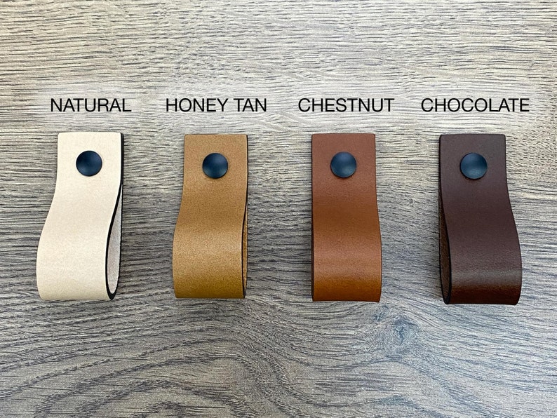 Oliver Edge Leather Loop Pulls - Etsy
