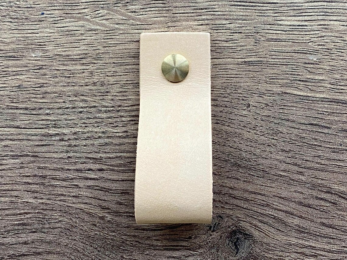 William Natural Leather Loop Pulls for Cupboard Drawers and - Etsy UK
