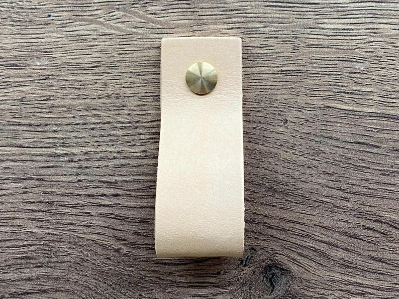 William Natural Leather Loop Pulls for Cupboard Drawers and - Etsy UK