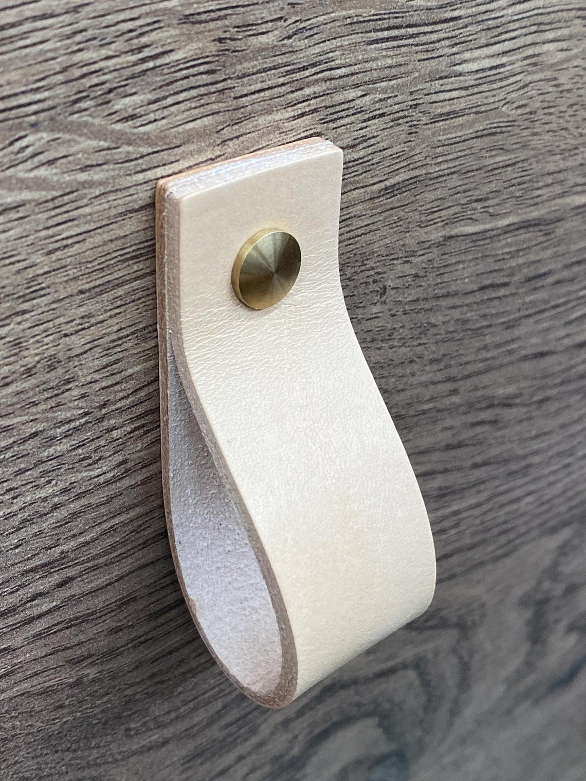 William Natural Leather Loop Pulls for Cupboard Drawers and - Etsy UK