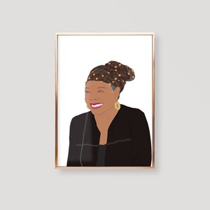 Maya Angelou Poster, Maya Angelou Print, Maya Angelou Art Print, Maya ...