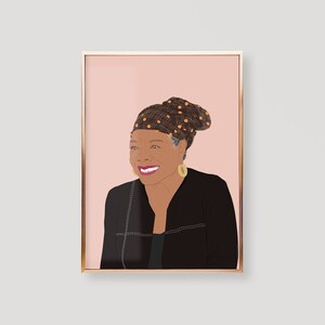 Maya Angelou Poster, Maya Angelou Print, Maya Angelou Art Print, Maya ...
