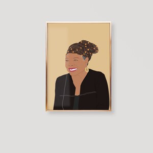 Maya Angelou Poster, Maya Angelou Print, Maya Angelou Art Print, Maya ...
