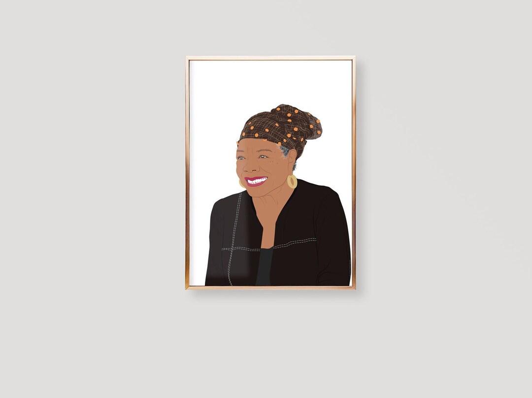 Maya Angelou Poster, Maya Angelou Print, Maya Angelou Art Print, Maya ...