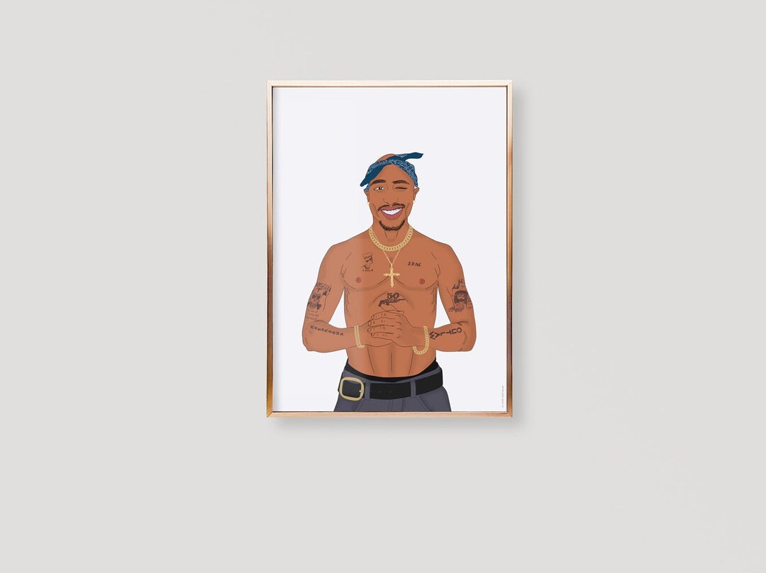 Tupac Poster Tupac Print Tupac Art Print Tupac Wall Art - Etsy