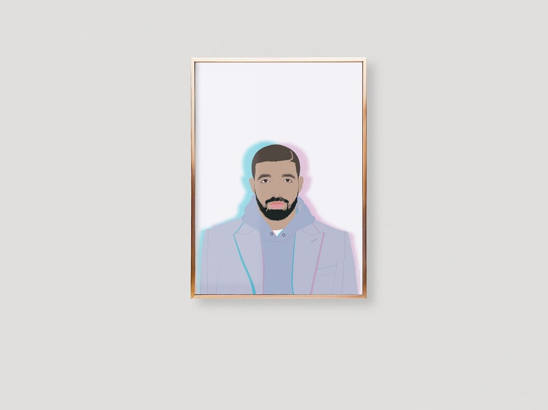 Drake Poster Drake Print Drake Art Print Drake Wall Art - Etsy