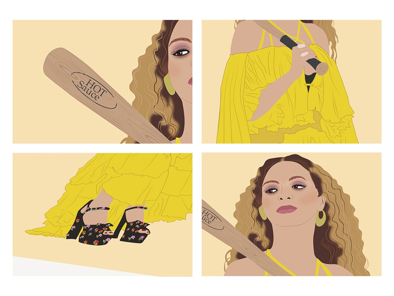 Beyonce Poster, Beyonce Hold Up, Beyonce Print, Beyonce Art Premium ...