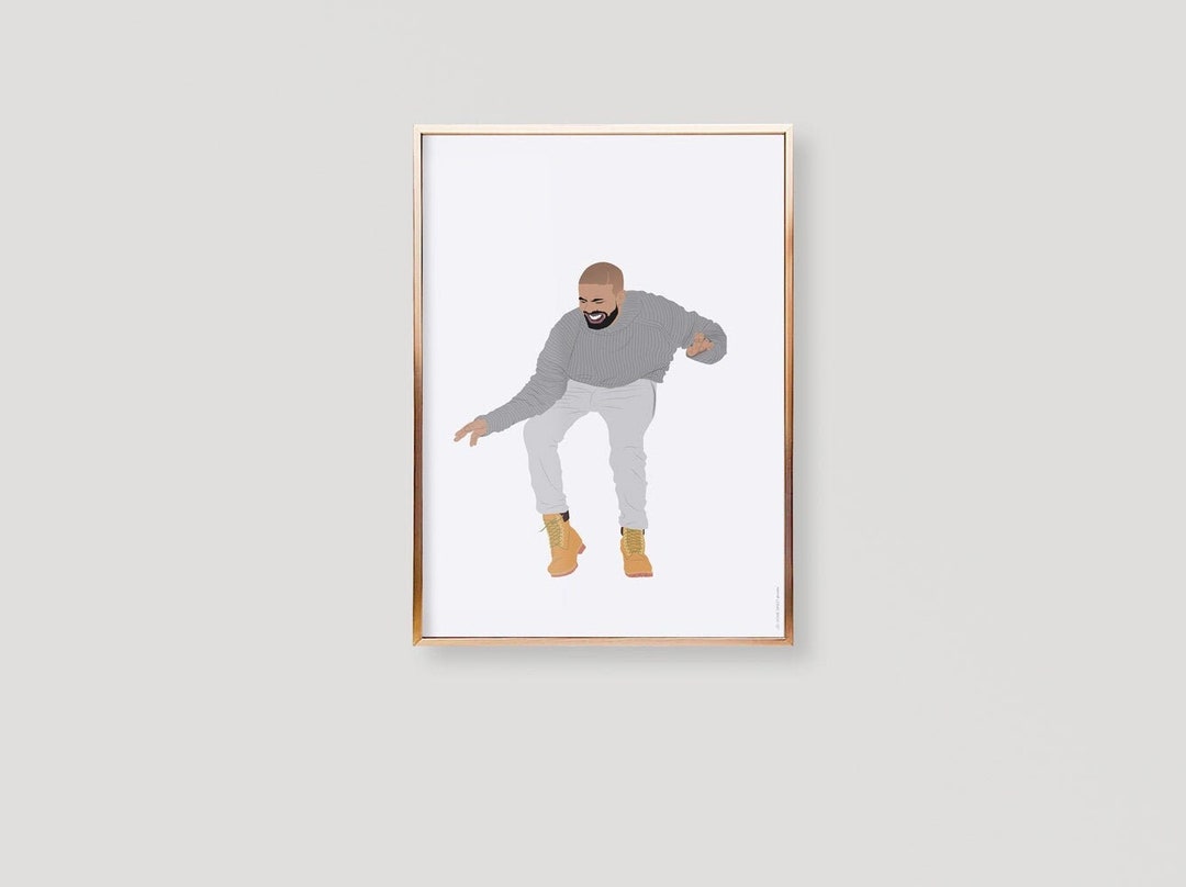Drake Poster, Hotline Bling Poster, Drake Print, Drake Art Print, Drake ...