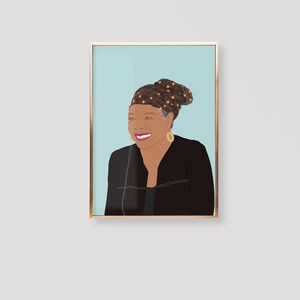 Maya Angelou Poster, Maya Angelou Print, Maya Angelou Art Print, Maya ...