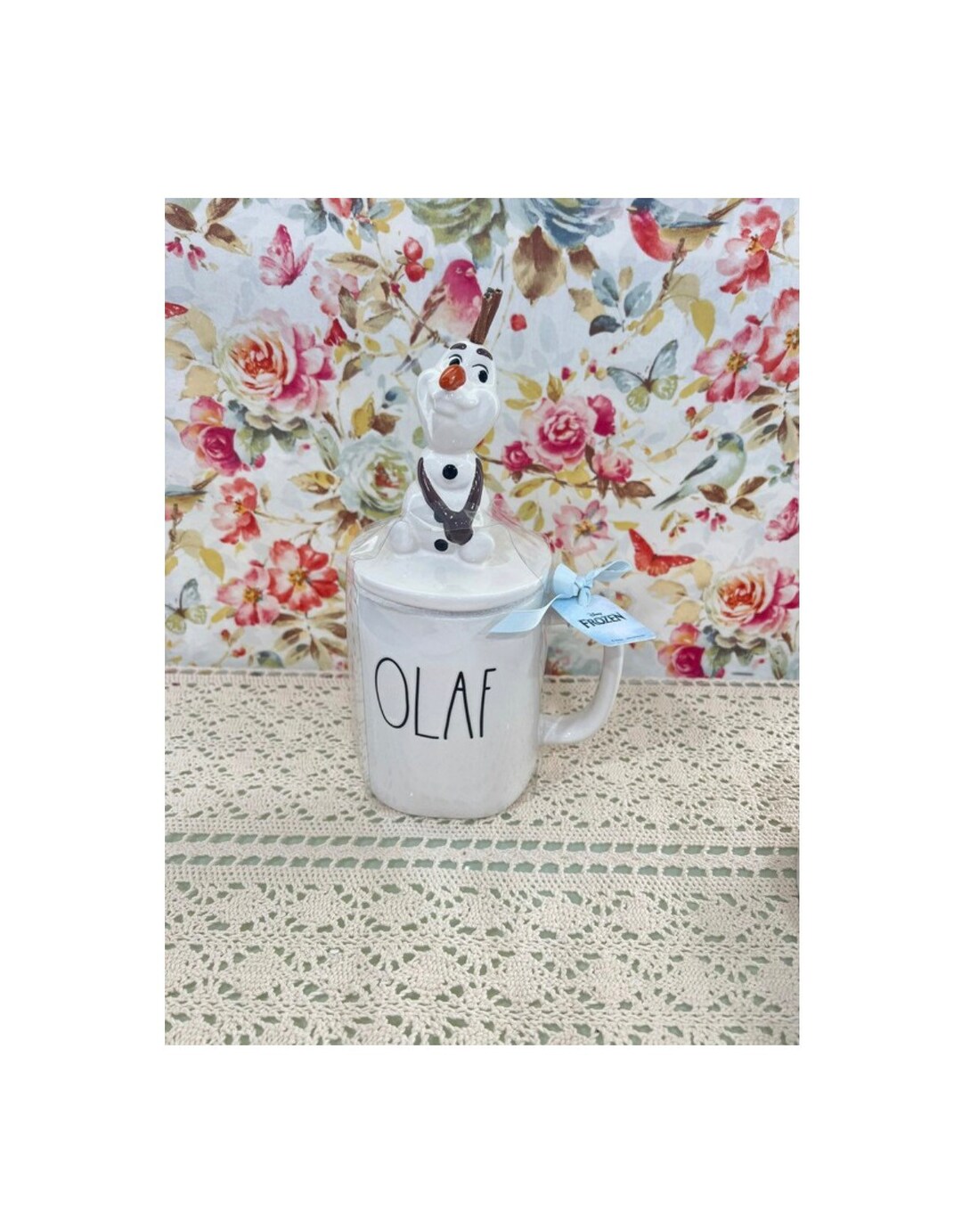 Rae Dunn Disney Princess Frozen Olaf Mug With Topper - Etsy